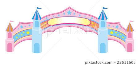Amusement park gate - Stock Illustration [22611605] - PIXTA