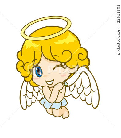 Angel winking - Stock Illustration [22611802] - PIXTA