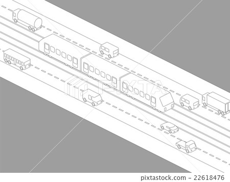 Light rail image Illustration - Stock Illustration [22618476] - PIXTA