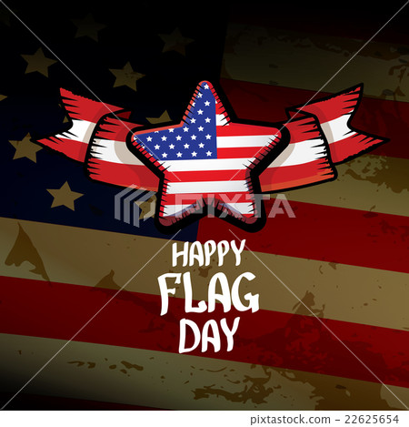 Happy flag day vector background. - Stock Illustration [22625654] - PIXTA