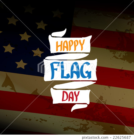 Happy flag day vector background. - Stock Illustration [22625687] - PIXTA