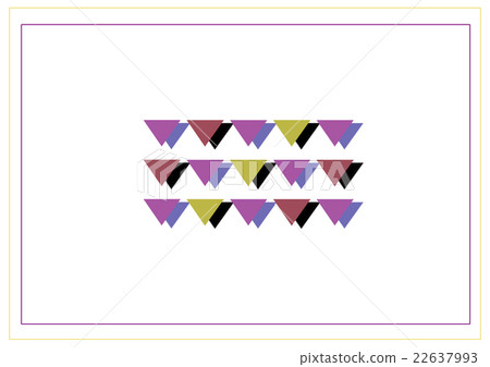 Triangular frame pattern 3 - Stock Illustration [22637993] - PIXTA