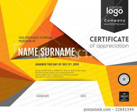Modern certificate background design template - Stock Illustration ...