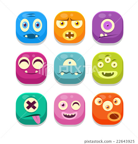 Monster Emoji Icons Set-插圖素材 [22643925] - PIXTA圖庫