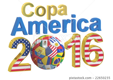 Copa America 2016 concept, 3D rendering - Stock Illustration [22650235 ...