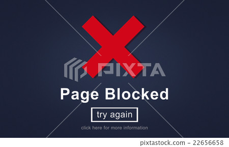 Page Blocked Error Data Internet Online... - Stock Illustration ...