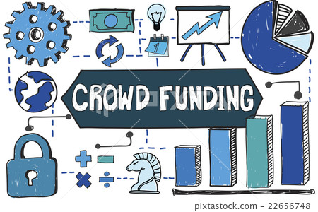 Crowd Funding Business Finance Concept - Stock Illustration [22656748 ...