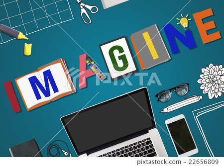 Imagine Planning Creative Imagination Concept - Stock Illustration ...