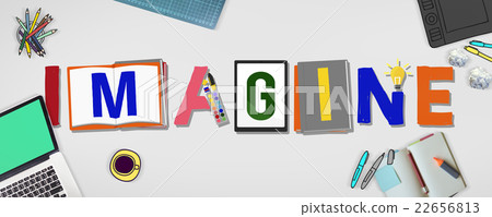 Imagine Planning Creative Imagination Concept - Stock Illustration ...