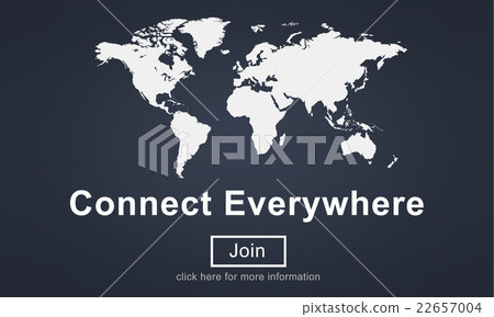 Connect Everywhere Networking Access Social... - Stock Illustration ...