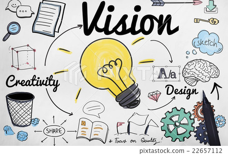 Vision Creative Ideas Design Concept - Stock Illustration [22657112 ...