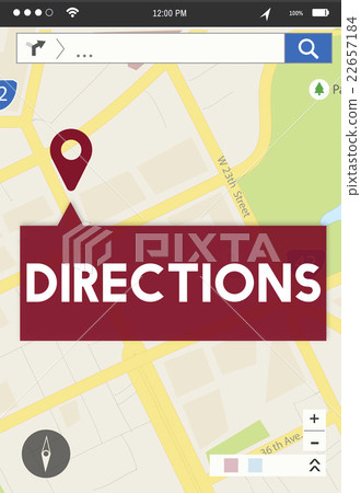 Direction Sign Forward Movement Perspective Way... - Stock Illustration ...