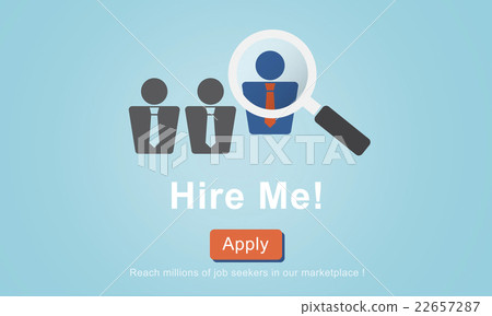 Hire Me Career Employment Hiring Occupation... - Stock Illustration ...