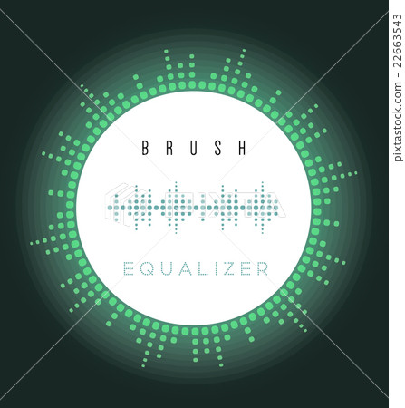 Vector illustration digital fire red equalizer - Stock Illustration ...