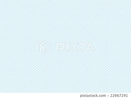 Cyan color isometric grid on white - Stock Illustration [22667291] - PIXTA