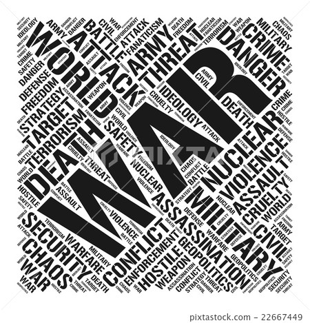 War Word Collage - Stock Illustration [22667449] - PIXTA