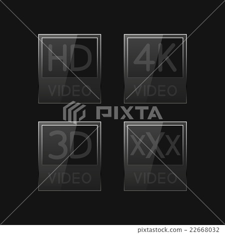 High definition signs, vector illustration - Stock Illustration ...