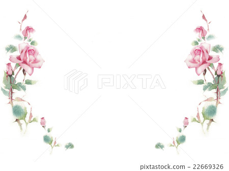 Rose frame - Stock Illustration [22669326] - PIXTA