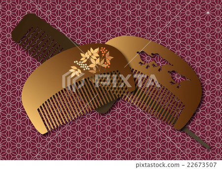 Japanese-style comb - Stock Illustration [22673507] - PIXTA