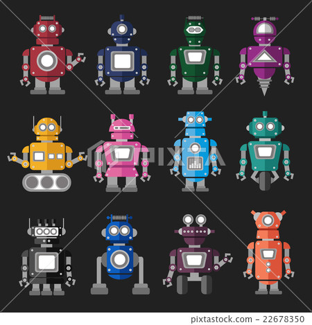 Robotics Technology System Icon Vector Concept - Stock Illustration ...