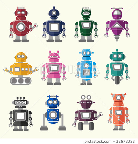 Robotics Technology System Icon Vector Concept - Stock Illustration ...