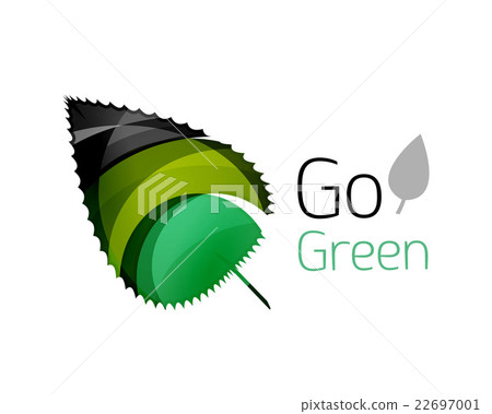 Shiny leaf icon - Stock Illustration [22697001] - PIXTA