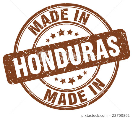 made in Honduras brown grunge round stamp - Stock Illustration ...