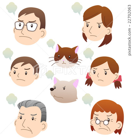 Family Angry Face Set - Stock Illustration [22702063] - PIXTA