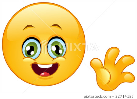 Hello emoticon - Stock Illustration [22714185] - PIXTA