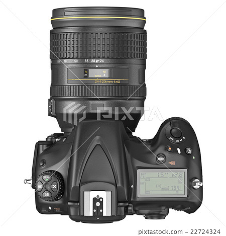DSLR photo camera, top view-插圖素材 [22724324] - PIXTA圖庫