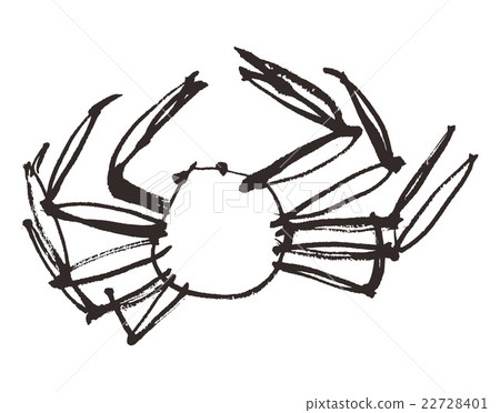 Snow crab watercolor painting ink painting - Stock Illustration ...