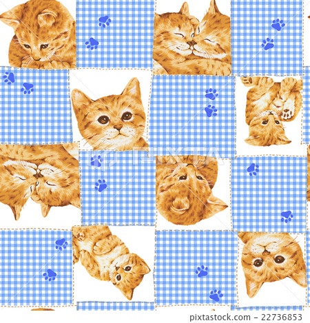 Patchwork of cute cats - Stock Illustration [22736853] - PIXTA