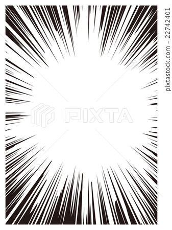 Cartoon Comic Concentrated Line Rectangular... - Stock Illustration ...
