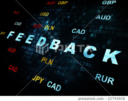 Business concept: Feedback on Digital background - Stock Illustration ...