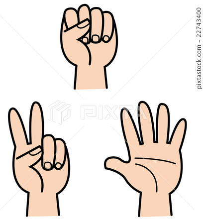 Facial expressions of hands - Stock Illustration [22743400] - PIXTA
