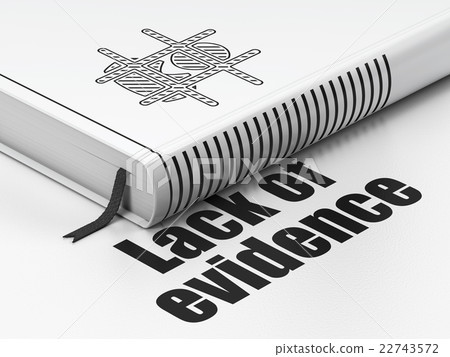 Law concept: book Criminal, Lack Of Evidence on - Stock Illustration ...