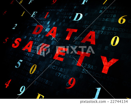 Information concept: Data Safety on Digital - Stock Illustration ...