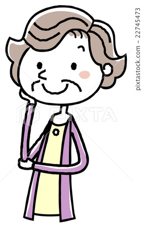 Illustration material: old man smiling woman - Stock Illustration ...