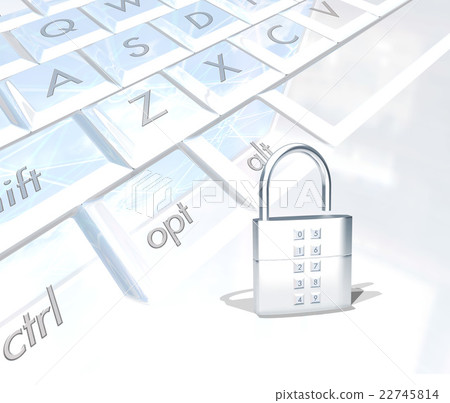 Personal computer safety and key risk - Stock Illustration [22745814 ...