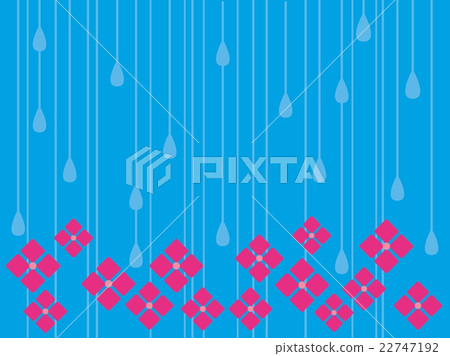 Hydrangea rain - Stock Illustration [22747192] - PIXTA