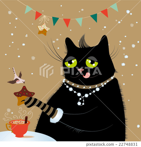 Funny cat vector illustration - Stock Illustration [22748831] - PIXTA