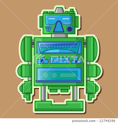 Green Cute Robot Vector Design - Stock Illustration [22749299] - PIXTA