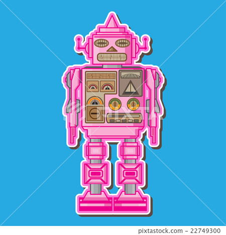 Cute Pink Robot Vector Design - Stock Illustration [22749300] - PIXTA