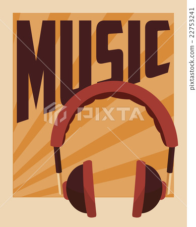 retro music, poster design, vector illustration - Stock Illustration ...