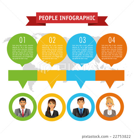 People infographic design - Stock Illustration [22753822] - PIXTA