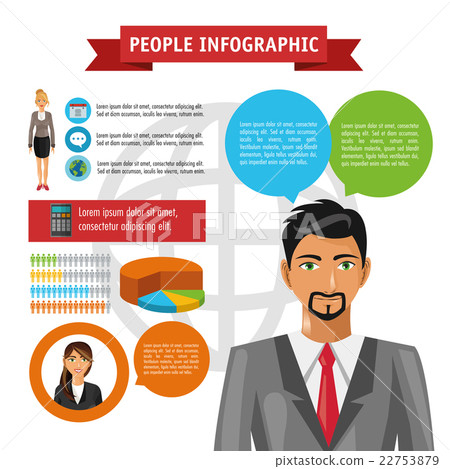 People infographic design - Stock Illustration [22753879] - PIXTA