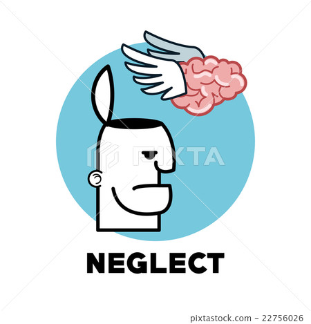 Graphic design of Neglect, vector illustration - Stock Illustration ...
