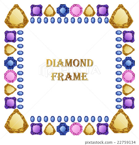 Diamond square frame - Stock Illustration [22759134] - PIXTA