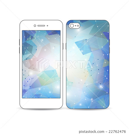Mobile smartphone with an example of the screen - Stock Illustration ...