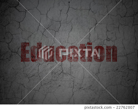 Learning concept: Education on grunge wall - Stock Illustration ...